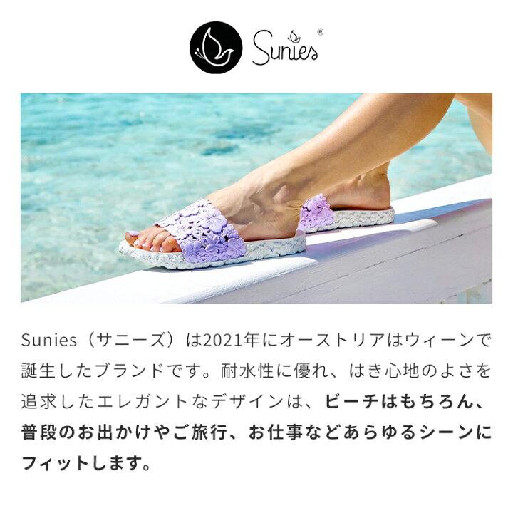 Sunies サニーズ レディースサンダル バタフライ柄 ブルーグリーン US6.5 : ギャラリー蓮華 - 通販 - Yahoo!ショッピング