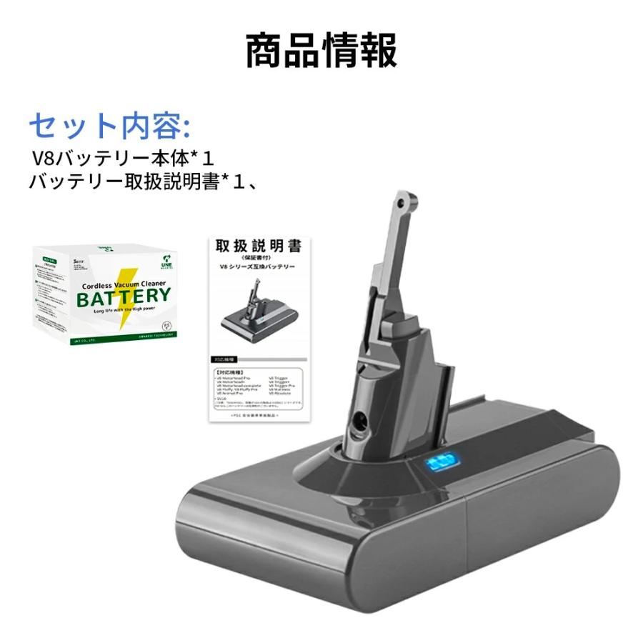Dyson 【10%OFF期間限定】ダイソン バッテリー V8 4500mAh 互換品 dyson SV10 掃除機 純正品を超えた互換バッテリー 充電バッテリー PL生物保険 大容量 PSE ...