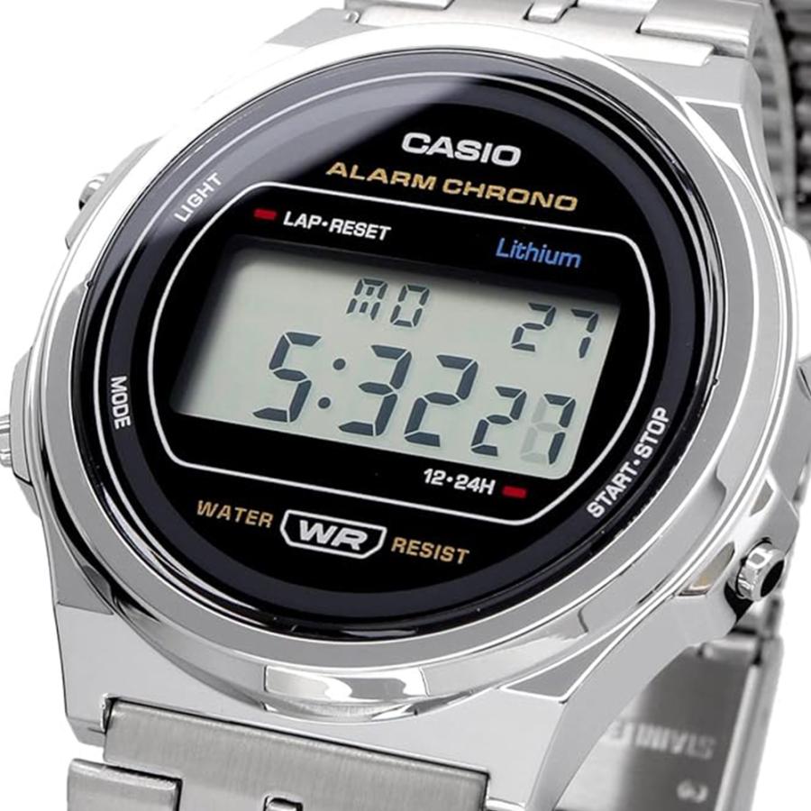 スタンダード デジタル CASIO カシオ クオーツ腕時計 A171WE-1A メンズ レディース シルバー 防水 シンプル おしゃれ ...