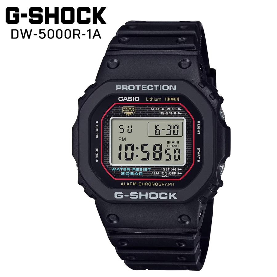 G-SHOCK CASIO カシオ DW-5000R-1A 初代G-SHOCK復刻モデル メンズ 腕時計 ブラック 耐衝撃 防水 : セレクトショップ NUMBER11 - 通販 ...