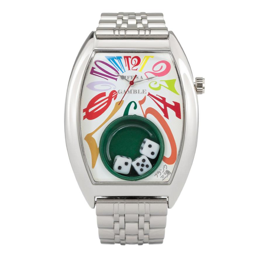 フランク三浦 キング マカオ14号機 メタルバンド Gamble Watch メンズ ブランド 腕時計 時計 サイコロ : セレクトショップ ...