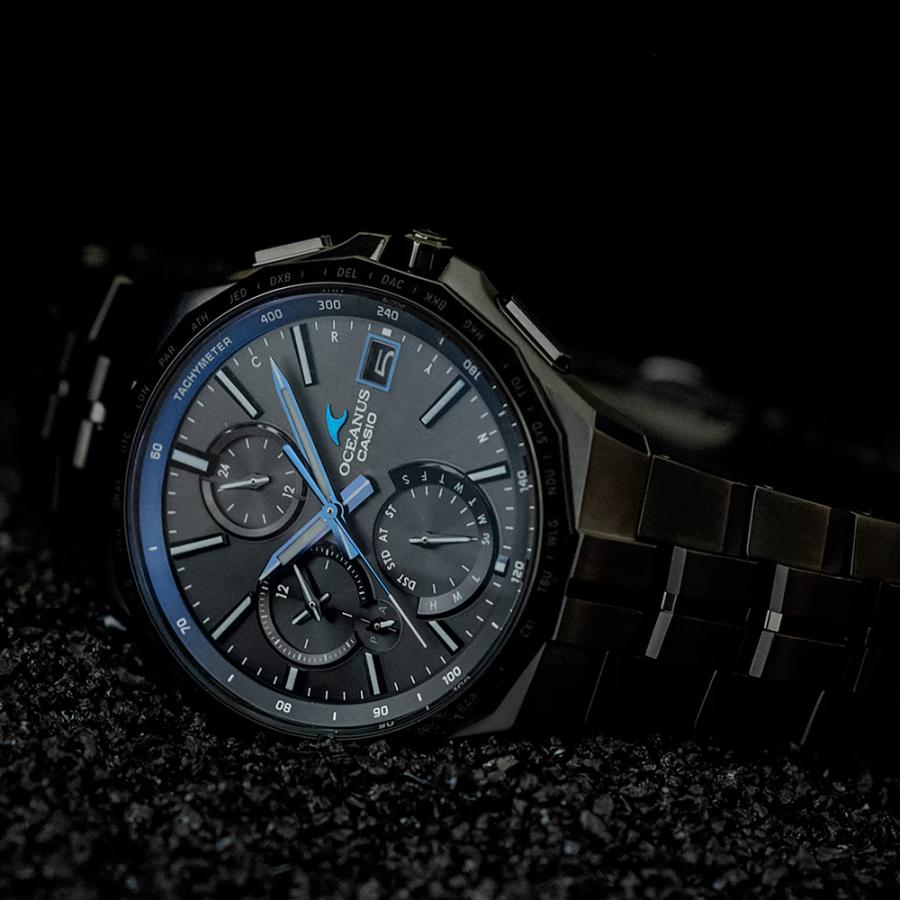OCEANUS CASIO カシオ オシアナス OCW-S5000B-1AJF Manta S5000 ソーラー電波 メンズ腕時計 10気圧 ...