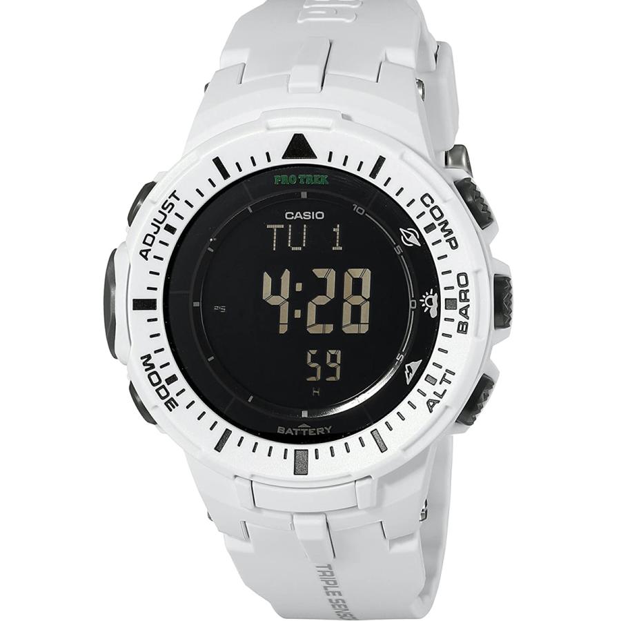 PRO TREK カシオ CASIO プロトレック PRG-300-7 腕時計 デジタル ソーラー メンズ ホワイト : セレクトショップ ...