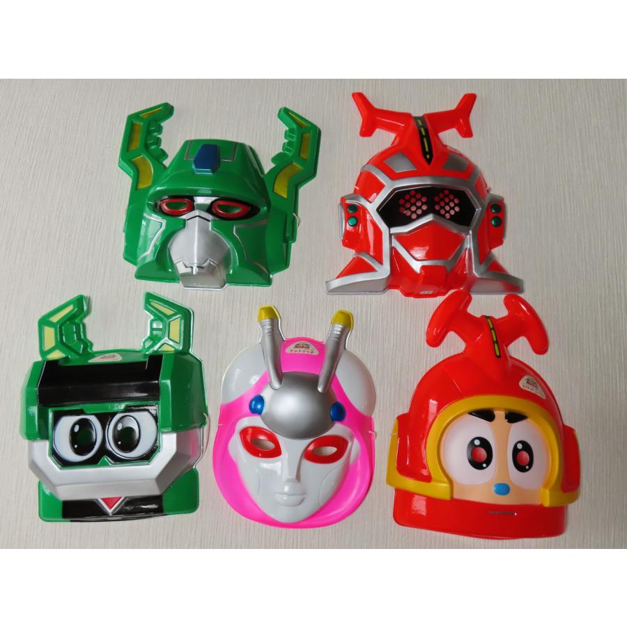 お面 ビーロボカブタック 5個セット カブトタック クワジーロ テントリーナ メタルヒーロー 東映 1997年 おめん : アルル - 通販 - Yahoo!ショッピング