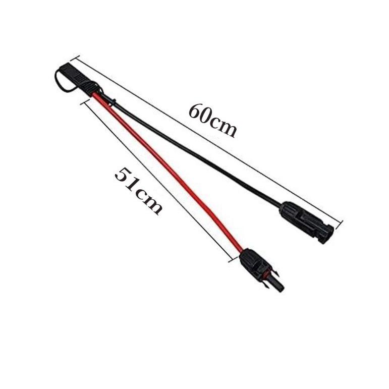 RIZ PLUS SAEアダプター MC4コネクタ― 変換コード 10AWG 60cm ソーラーケーブル SAE極性変更コネクタ付 : ARUSENA - 通販 - Yahoo!ショッピング