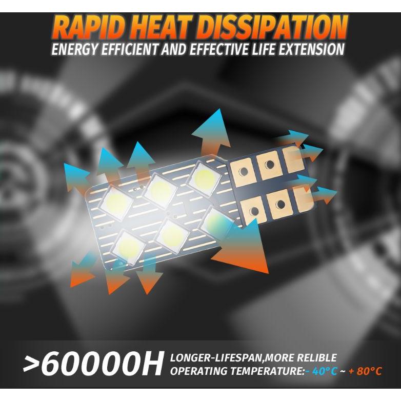 T10 LED バルブ 6led 片面照射 (5) ルームランプ ナンバー灯 ポジション灯 :T10-6-12v:ARUSENA - 通販 - Yahoo!ショッピング