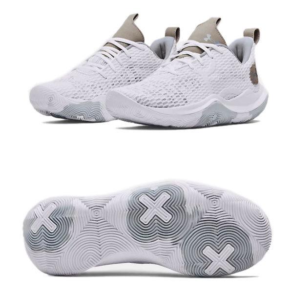 UNDER ARMOUR アンダーアーマー（UNDER ARMOUR） 3023738 100 バスケットボール シューズ UA スポーン 3 ...