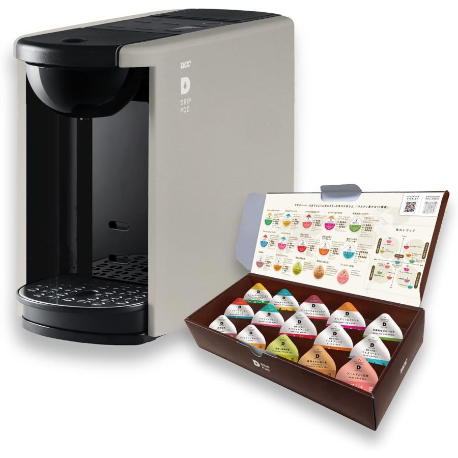 UCC ドリップポッド カプセル式コーヒーマシン EC DP03 クールグレー : Asada netヤフーショップ - 通販 - Yahoo!ショッピング