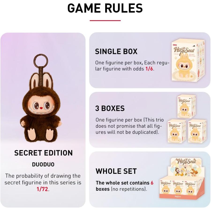 POP MART ポップマートTHE MONSTERS Have a Seat ぬいぐるみ シリーズ 6BOXアソートセット : Asada netヤフーショップ - 通販 - Yahoo ...