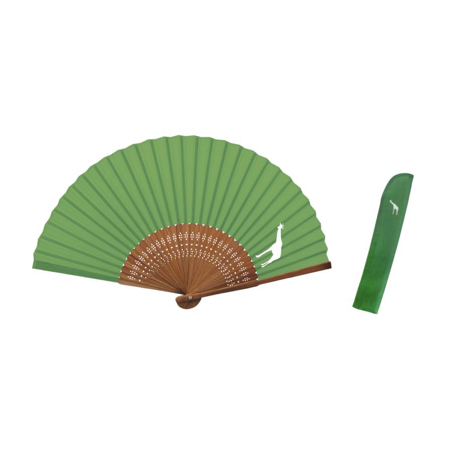 扇子 ZOO-アニマルシルエット-シリーズ キリン No.671 : 玩具と文具 あさだ Yahoo!店 - 通販 - Yahoo!ショッピング