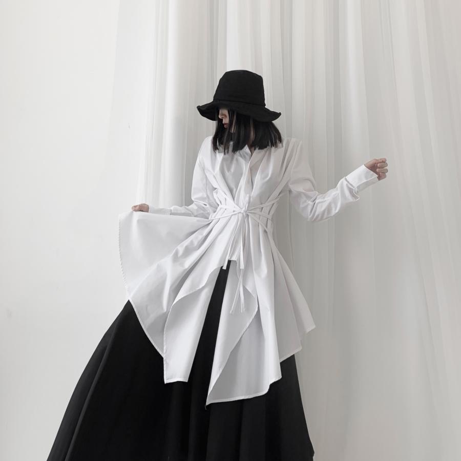 シャツワンピース ロングワンピース アシンメトリー 斜め シャツワンピース ロングワンピース アシンメトリー 斜め