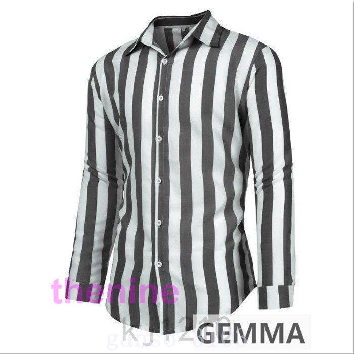 シャツメンズトップス長袖シャツおしゃれストライプシャツ縞模様縦縞メンズシャツカジュアル秋新作秋物通勤M?4XL : Thenine - 通販 - Yahoo!ショッピング