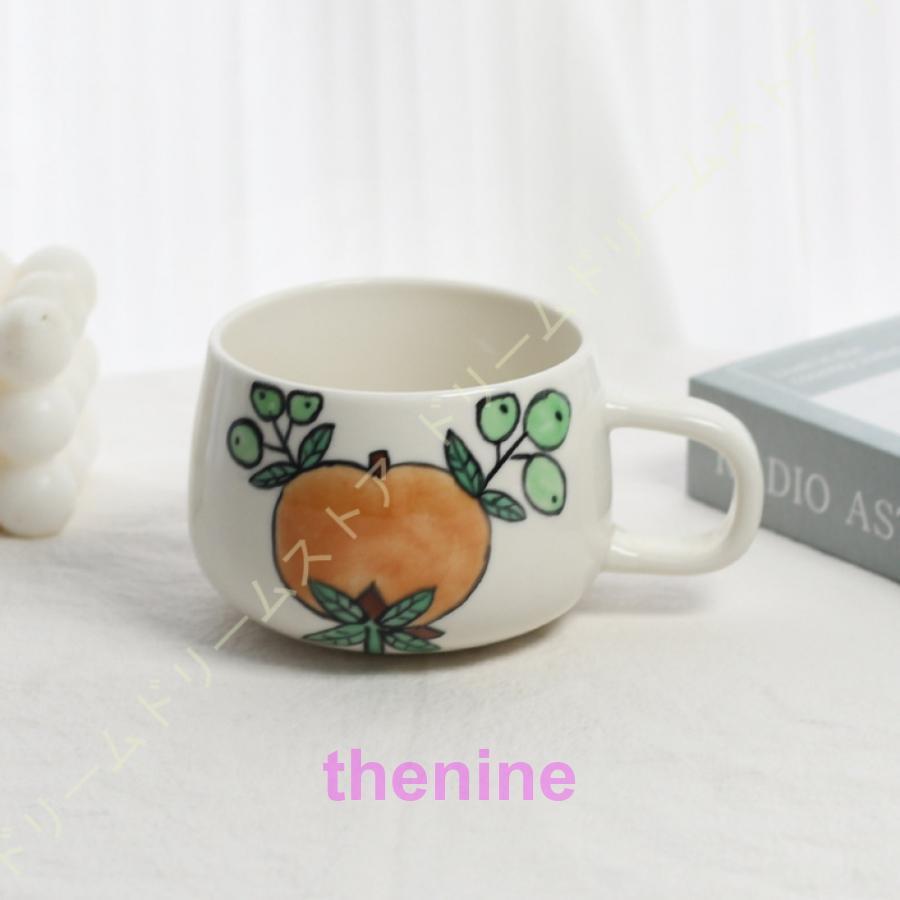 マグカップ 北欧 大きめ シンプル カップ マグ コーヒーカップ おしゃれ かわいい 大容量 絵付け 陶器 自宅用 キッチン 425ml 業務用 お茶 ギフト プレゼント : Thenine ...