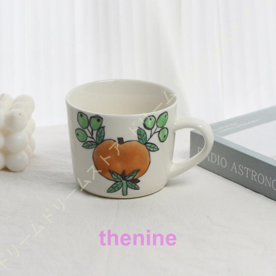 マグカップ 北欧 大きめ シンプル カップ マグ コーヒーカップ おしゃれ かわいい 大容量 絵付け 陶器 自宅用 キッチン 425ml 業務用 お茶 ギフト プレゼント : Thenine ...