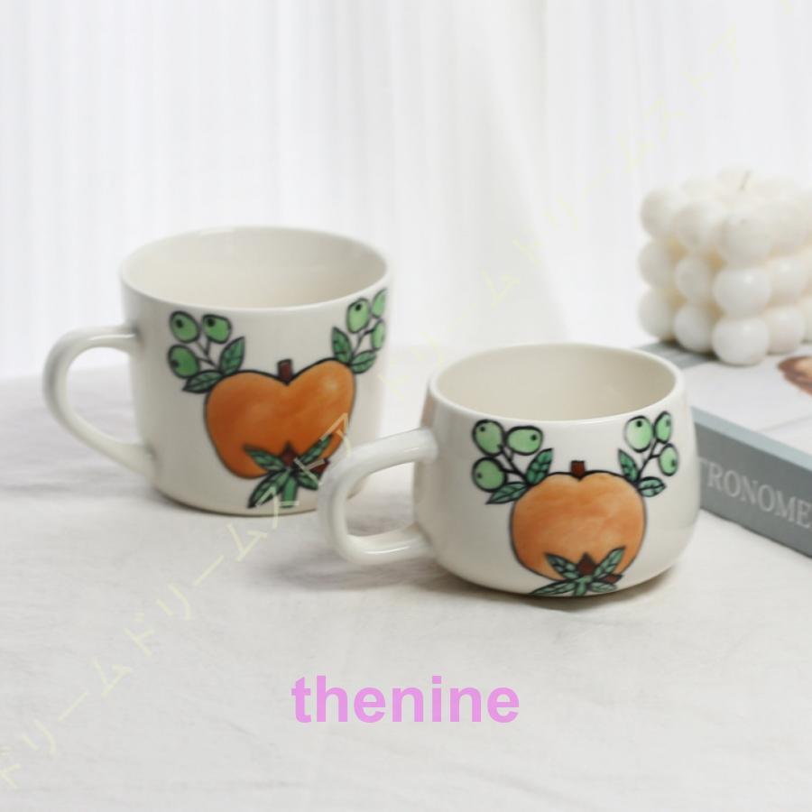 マグカップ 北欧 大きめ シンプル カップ マグ コーヒーカップ おしゃれ かわいい 大容量 絵付け 陶器 自宅用 キッチン 425ml 業務用 お茶 ギフト プレゼント : Thenine ...