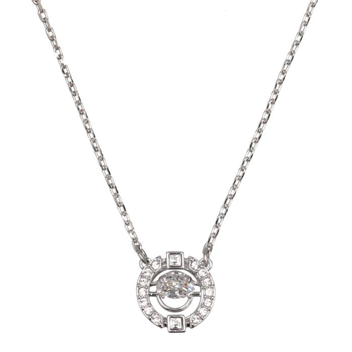 SWAROVSKI スワロフスキー ネックレス SPARKLING DANCE ラウンドカット クリスタル・パヴェ ジルコニア 5286137 ...