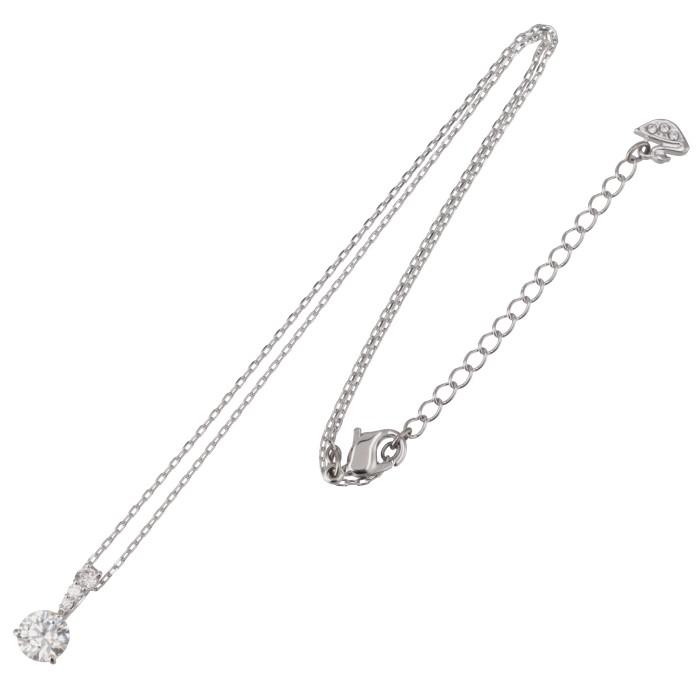 SWAROVSKI スワロフスキー ネックレス SOLITAIRE ラウンドカット ソリティア ホワイトロジウム ジルコニア 5472635【0505_10】 : アメイジング サーカス ...
