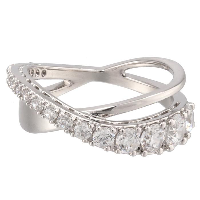 SWAROVSKI リング TWIST ツイスト ラウンドカット ホワイトロジウム ジルコニア 指輪 5572716 0505_5 ...