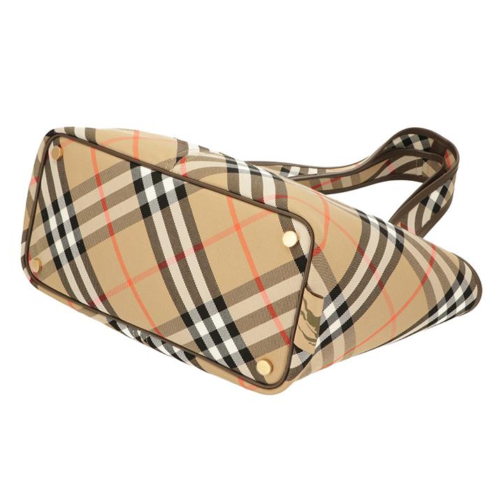 BURBERRY（バーバリー） 【並行輸入品】 トートバッグ スモール チェックトート A4サイズ収納 ポーチ付き 8094685 ...