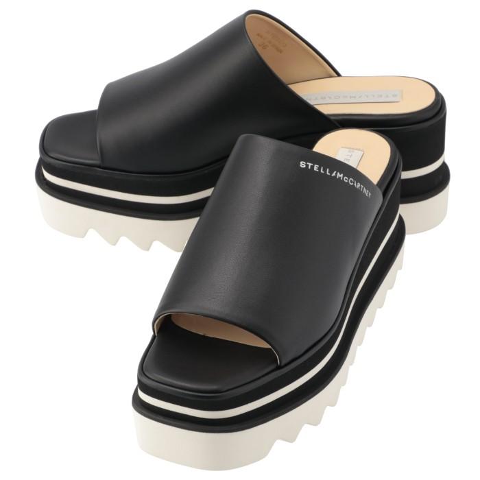 Stella McCartney 【並行輸入品】 STELLA MCCARTNEY サンダル スニークエリス プラットフォーム 厚底 ロゴ ストライプ シューズ 靴 810169 KP027 ...