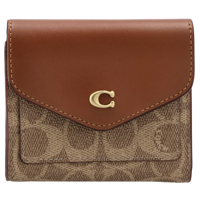 COACH（コーチ） 【並行輸入品】 財布 三つ折り WYN ウィン スモールウォレット エンベロープ シグネチャーキャンバス 三つ折り財布 ...