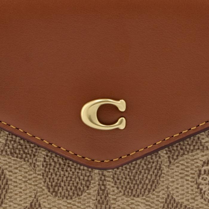 COACH（コーチ） 【並行輸入品】 財布 三つ折り WYN ウィン スモールウォレット エンベロープ シグネチャーキャンバス 三つ折り財布 ...