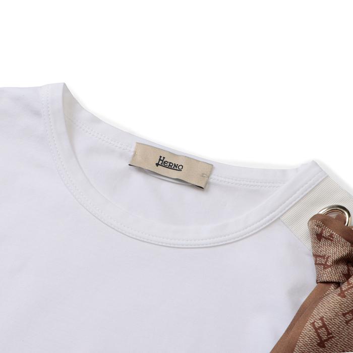 HERNO ヘルノ Tシャツ SUPERFINE COTTON STRETCH 半袖 クルー HERNO ヘルノ Tシャツ SUPERFINE COTTON STRETCH 半袖 クルー