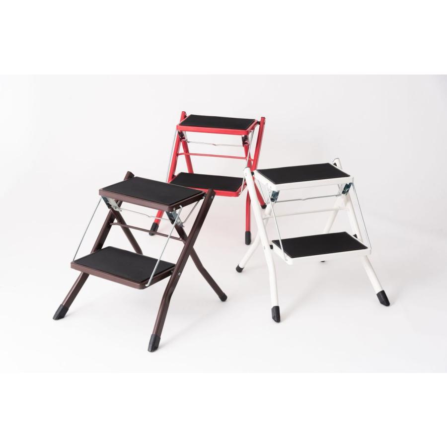 東谷 アシスタ ステップ台 ブラウン W42×D48×H43 / 折りたたみ時:W42×D5×H56 PC-334BR : アサヒペンストア - 通販 - Yahoo!ショッピング