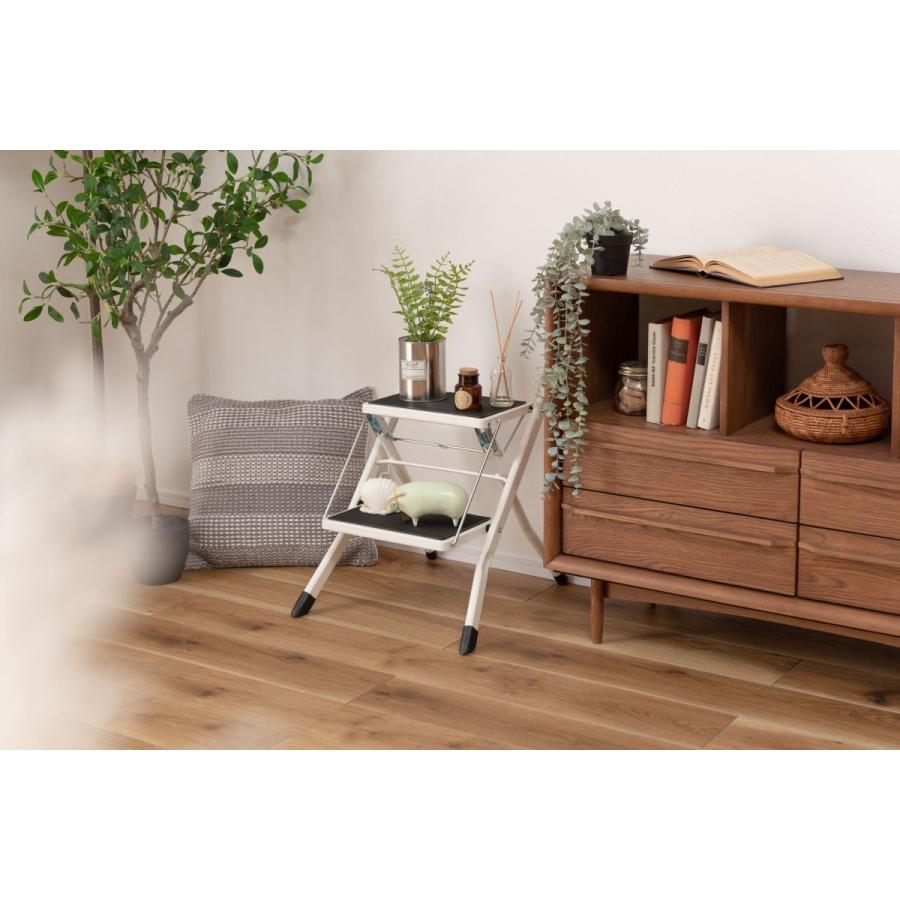 東谷 アシスタ ステップ台 ホワイト W42×D48×H43 / 折りたたみ時:W42×D5×H56 PC-334WH : アサヒペンストア - 通販 - Yahoo!ショッピング