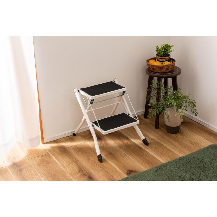 東谷 アシスタ ステップ台 ホワイト W42×D48×H43 / 折りたたみ時:W42×D5×H56 PC-334WH : アサヒペンストア - 通販 - Yahoo!ショッピング