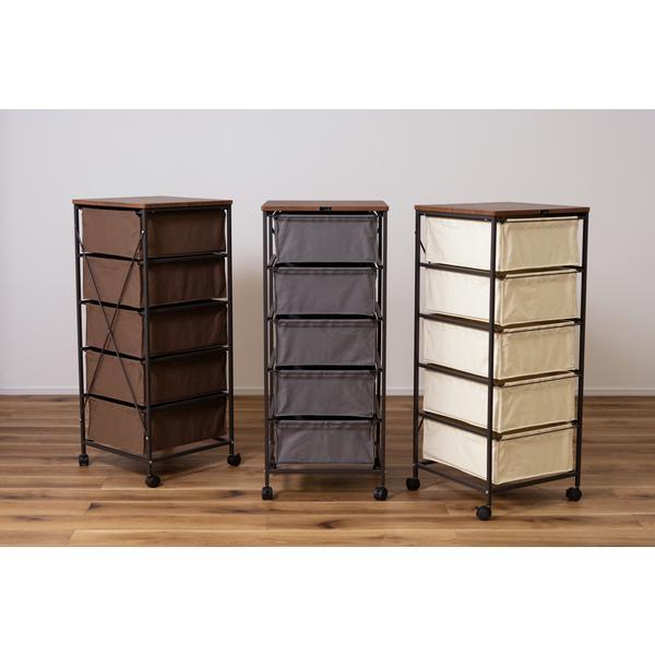 チェスト5段 ブラウン W43×D44×H101.5 MIP-575BR :azm-4985155223510:アサヒペンストア - 通販 - Yahoo!ショッピング