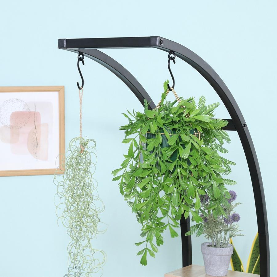 不二貿易 ディスプレイラック アーチ型KD BK ブラック 観葉植物 プランタースタンド 幅80cm 奥行33cm 高さ143cm 63753 : アサヒペンストア - 通販 - Yahoo ...