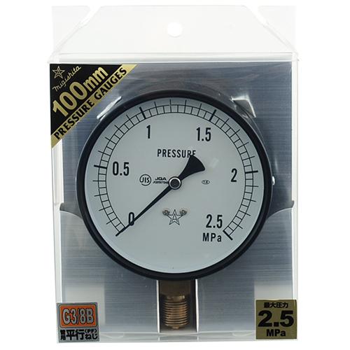 藤原産業 右下精器 汎用圧力計A100・G3/8 S-41・2.5MPA : アサヒペンストア - 通販 - Yahoo!ショッピング
