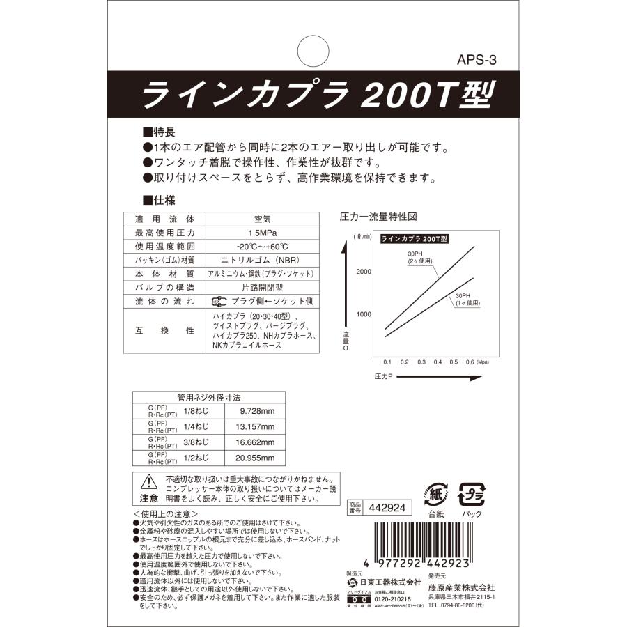 SK11 ラインカプラ 200T型 APS-3 藤原産業 : fs4977292442923 : アサヒペンストア - 通販 - Yahoo!ショッピング