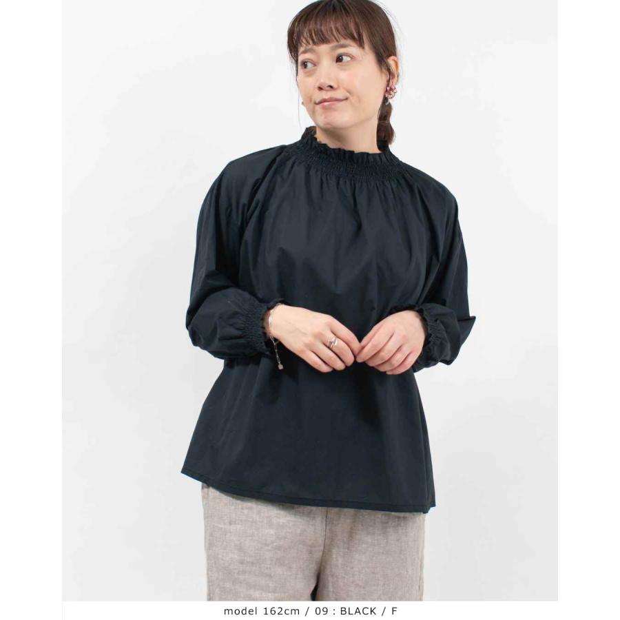 blue willow ブルーウィロー コットン細番手シャーリングブラウス 01FSP11016 レディース ブラウス オケージョン フォーマル 入学式 卒業式 20代 30代 40代 50代 ...