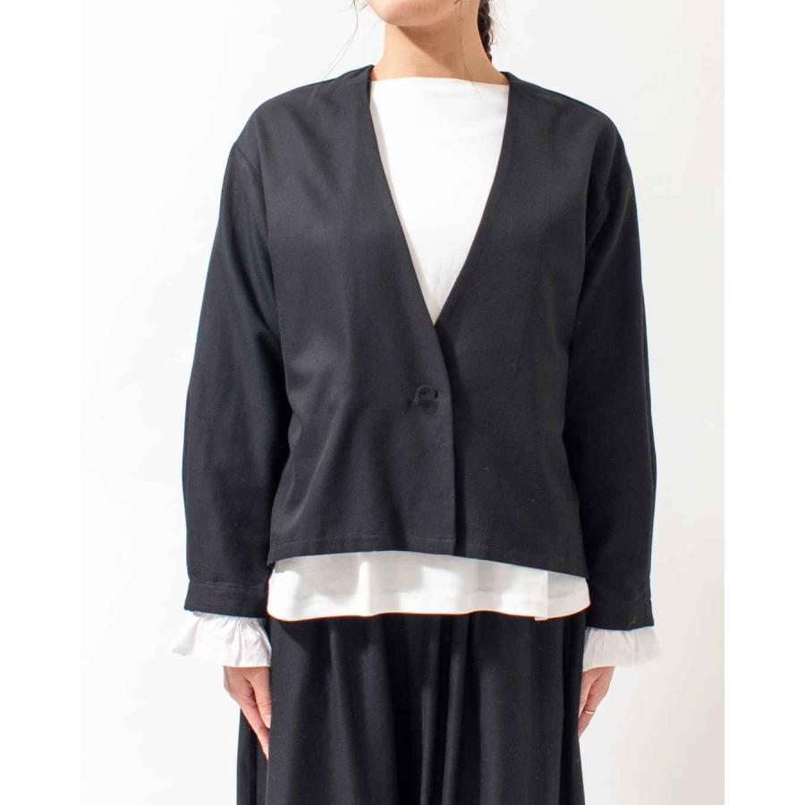 blue willow ブルーウィロー コットンレーヨンノーカラージャケット 01FSP17007 レディース オケージョン セットアップ 入学式 卒業式 20代 30代 40代 50代 ...