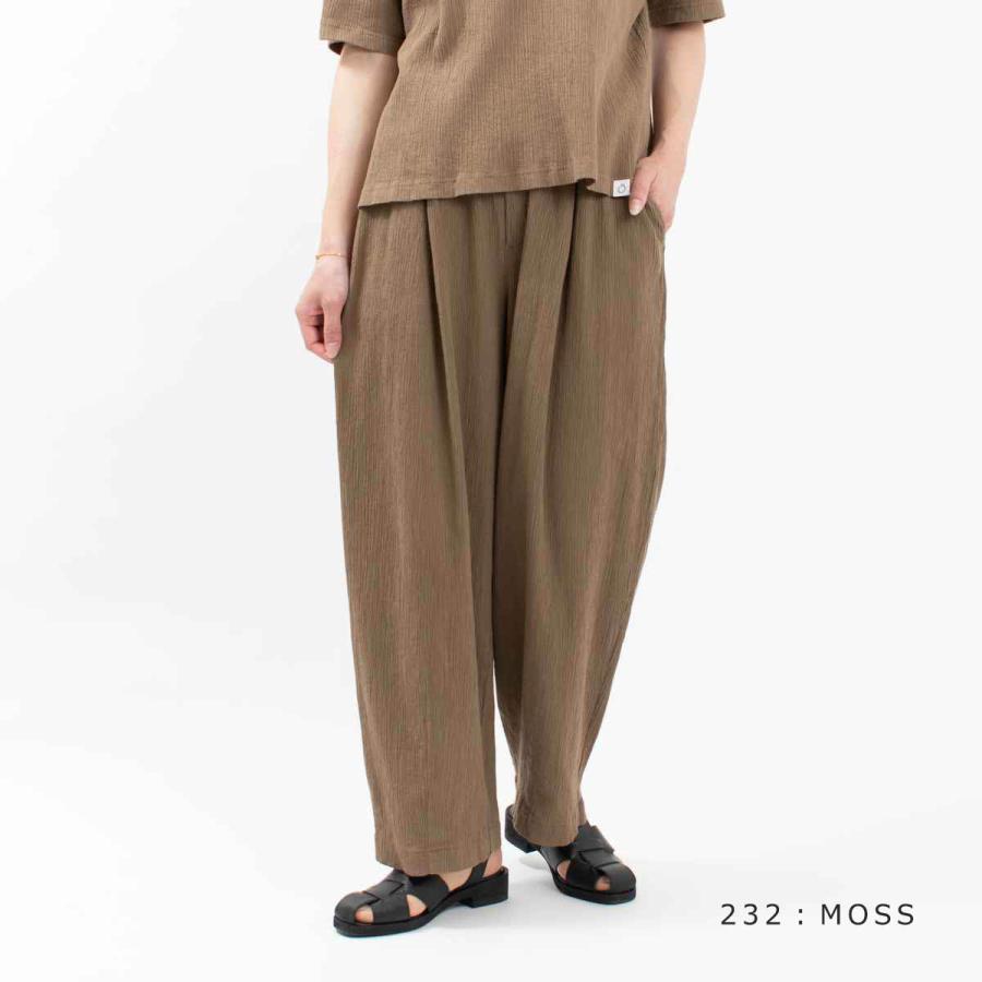 BIWACOTTON ビワコットン Oni-パンツ/タックテーパードパンツ（ユニセックス）3414150 ナチュラル リラックス 部屋着 上質 ...