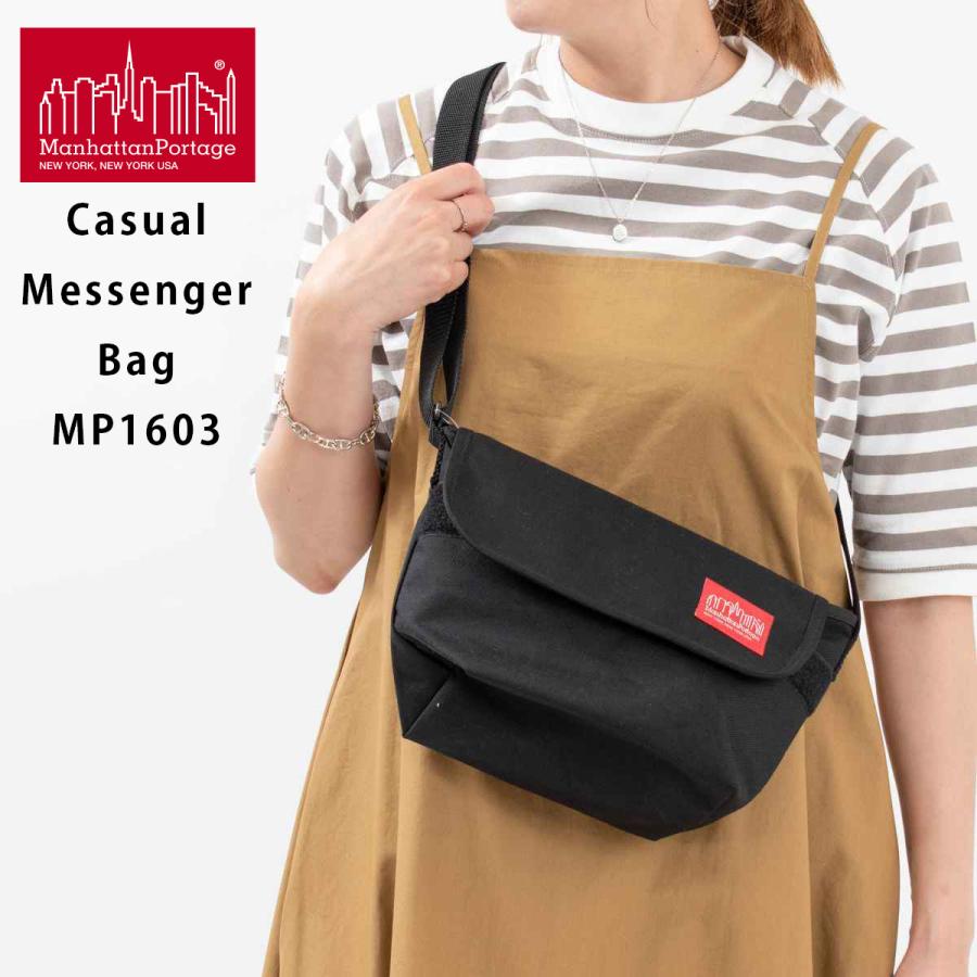 Manhattan Portage マンハッタンポーテージ Casual Messenger Bag MP1603 メッセンジャーバッグ 通勤 通学 男女兼用 ブラック BLACK アウトドア ...