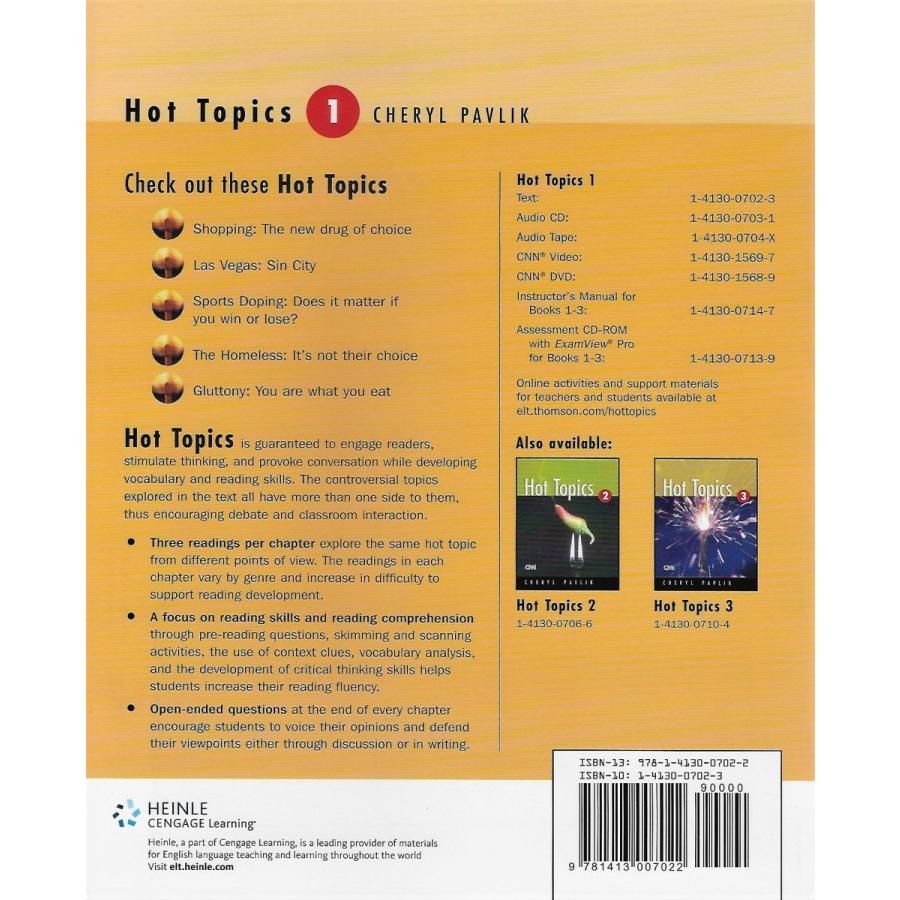 Hot Topics 1 :9781413007022:Asanobooks - 通販 - Yahoo!ショッピング