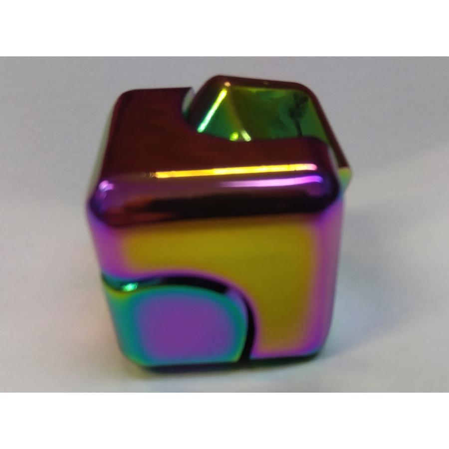 Fidget Cube Spinner Anti-Anxiety Focusing Toys 4-in-1 Toy Metallic ...