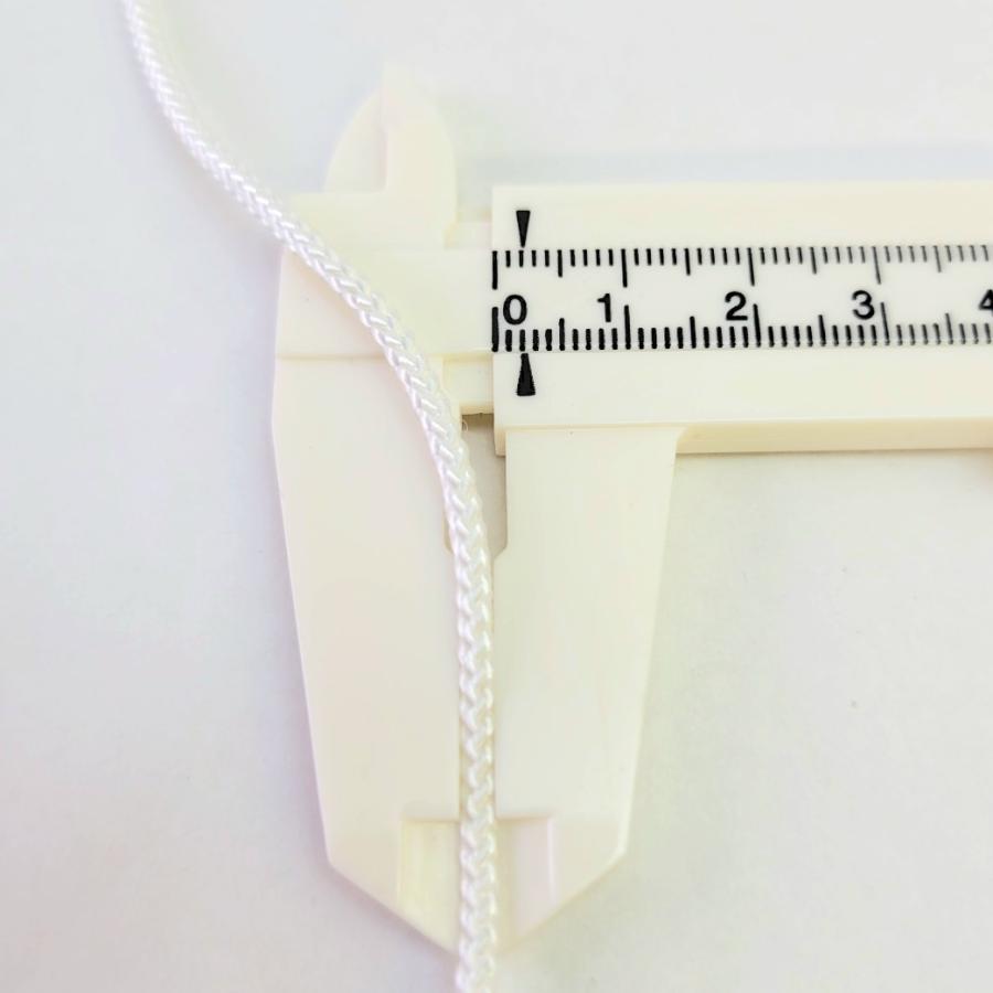 ポリエステルコード 江戸打ち紐 細 ホワイト2mm×20m巻 :208PC001:アサノファイバ - 通販 - Yahoo!ショッピング