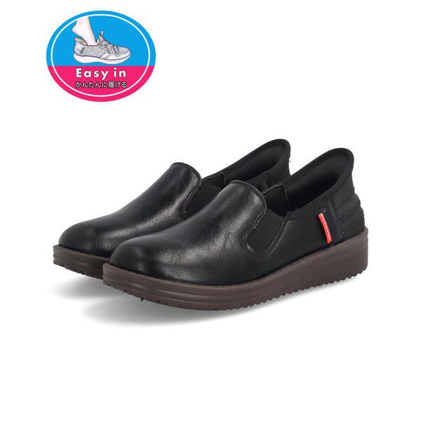 BOBSON ボブソン レディース EASY-IN カジュアルスリッポン 手を使わずかんたんに履ける 軽量 BS-0055 ブラック : 靴の通販総合オンラインASBee - 通販 ...