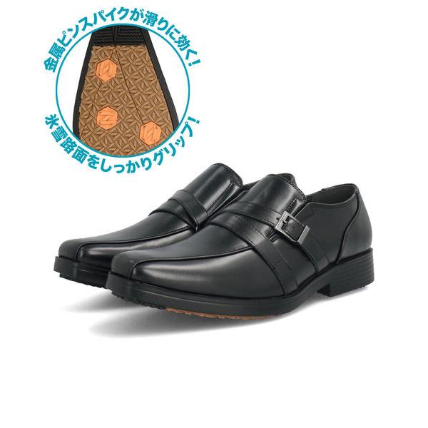NORTH DATE North Date ノースデイト メンズ 金属ピンスパイク付きビジネスシューズ 耐水 滑りにくい 積寒地対応 幅広4E ウィンターシューズ 3308 : 靴の通販総合 ...