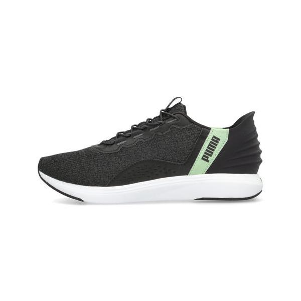 PUMA プーマ SOFTRIDE CRUISE EASE IN【軽量】メンズスニーカー(ソフトライドクルーズイーズイン) 311997 04 ブラック/フラットダークグレー/スプリング ...