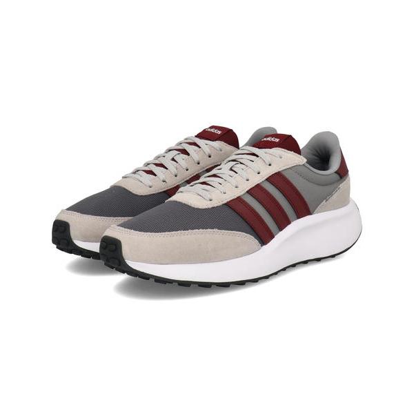 adidas アディダス RUN 70S M メンズスニーカー ラン70SM ID1871グレーファイブ シャドーレッド グレーツー : 靴の ...