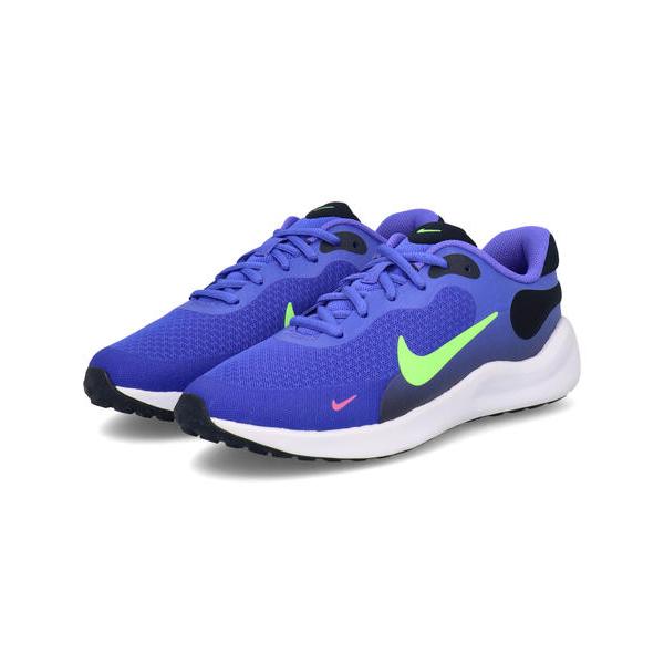 NIKE ナイキ REVOLUTION 7 GS 軽量 キッズスニーカー ひも靴 レースアップ レボリューション7GS FB7689 500 ...