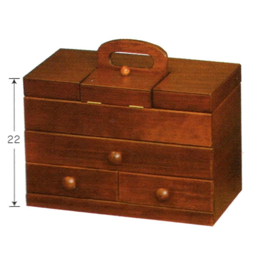 MK5111 ソーイングボックス 針箱 白木 茶 日本製 送料無料 : 足利屋ヤフー店 - 通販 - Yahoo!ショッピング