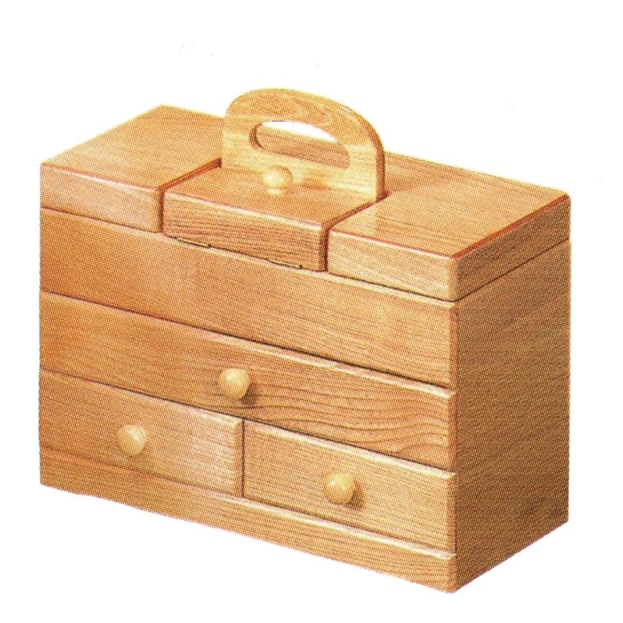 MK5111 ソーイングボックス 針箱 白木 茶 日本製 送料無料 : 足利屋ヤフー店 - 通販 - Yahoo!ショッピング