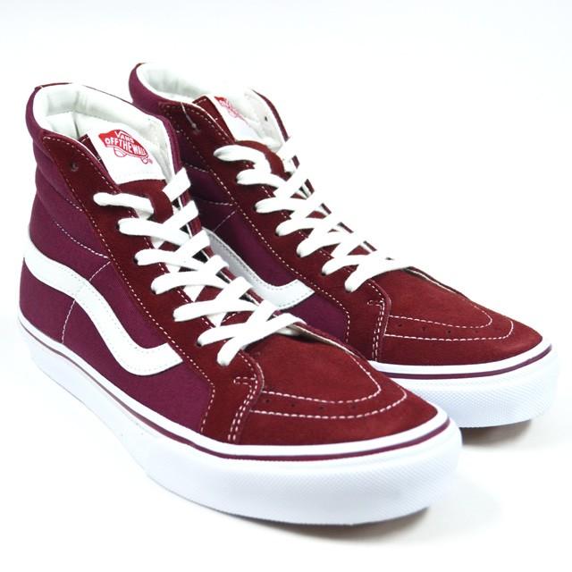 VANS（ヴァンズ） スニーカー バンズ SK8-HI JPN LTD CLASSIC BURGUNDY V38OG : ジーンズ裾上げ修理 ...