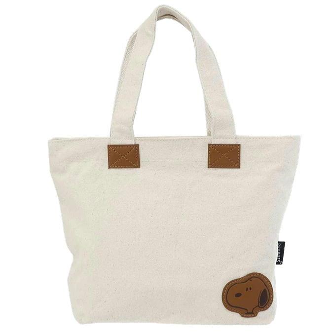 SNOOPY スヌーピー 帆布 ミニトートバッグ コットン キャンバス キャラクター 合皮ワッペン 手提げ 布 102621 102622 クラックス : ashop01 - 通販 ...